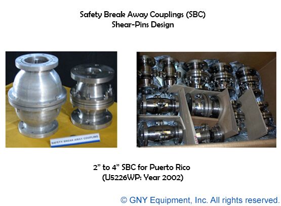 GNY Safety Break-Away Couplings (Shear-Pin Design) – GNY Equipment, Inc.